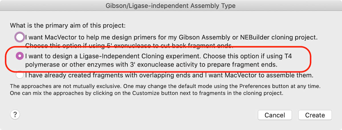 Designing primers and documenting In-Fusion Cloning with MacVector