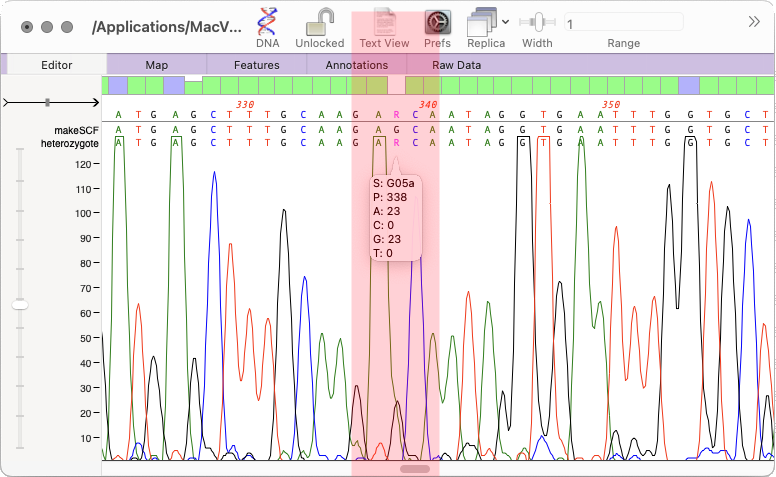How to call heterozygotes in trace files or Assembly Projects